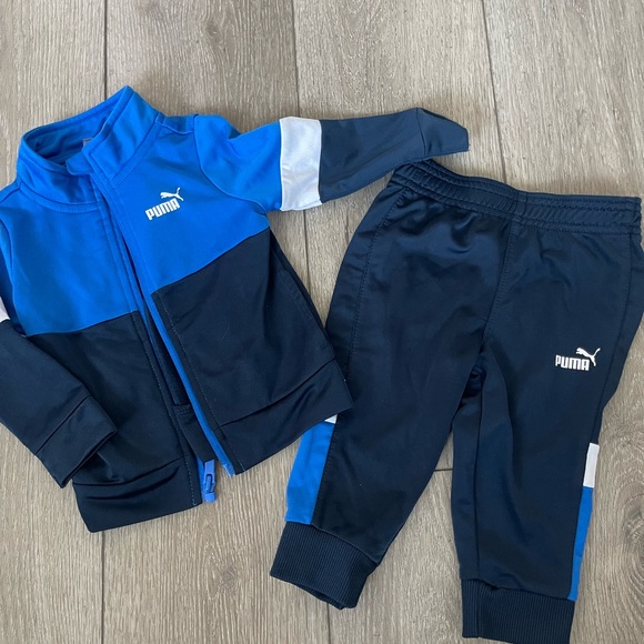 Puma | Matching Sets | Puma 69m Blue And Black Tracksuit Set | Poshmark